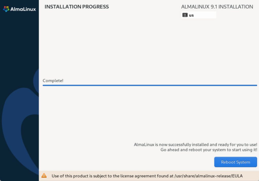 การติดตั้ง AlmaLinux 9 – SYSADMIN KNOWLEDGE