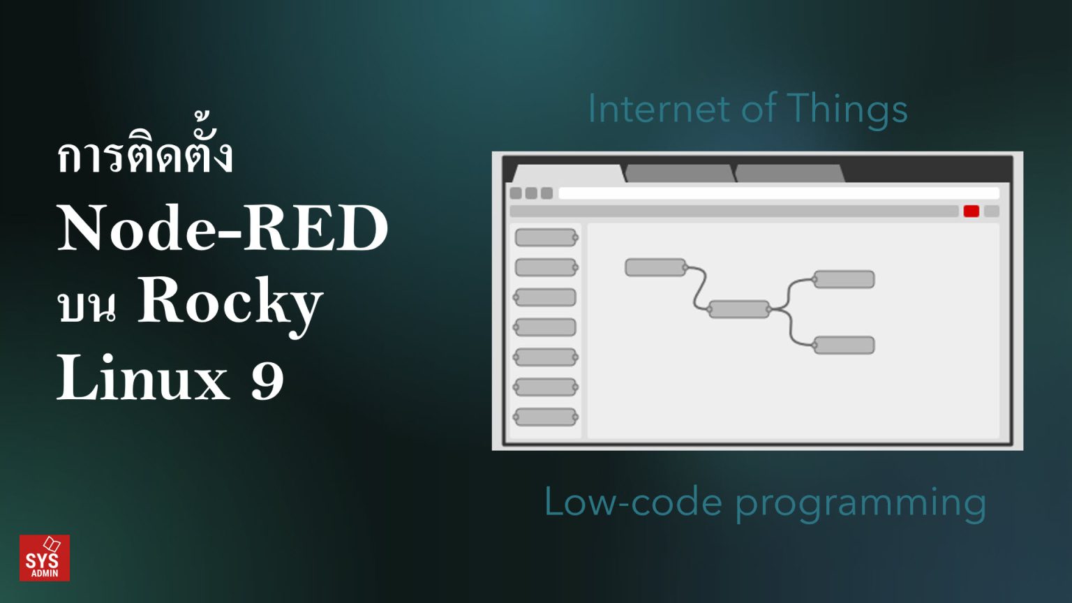 การติดตั้ง Node-RED บน Rocky Linux 9 – SYSADMIN KNOWLEDGE
