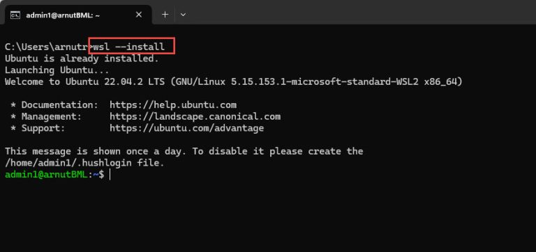 การติดตั้ง Linux บนระบบ Windows ด้วย WSL – SYSADMIN KNOWLEDGE