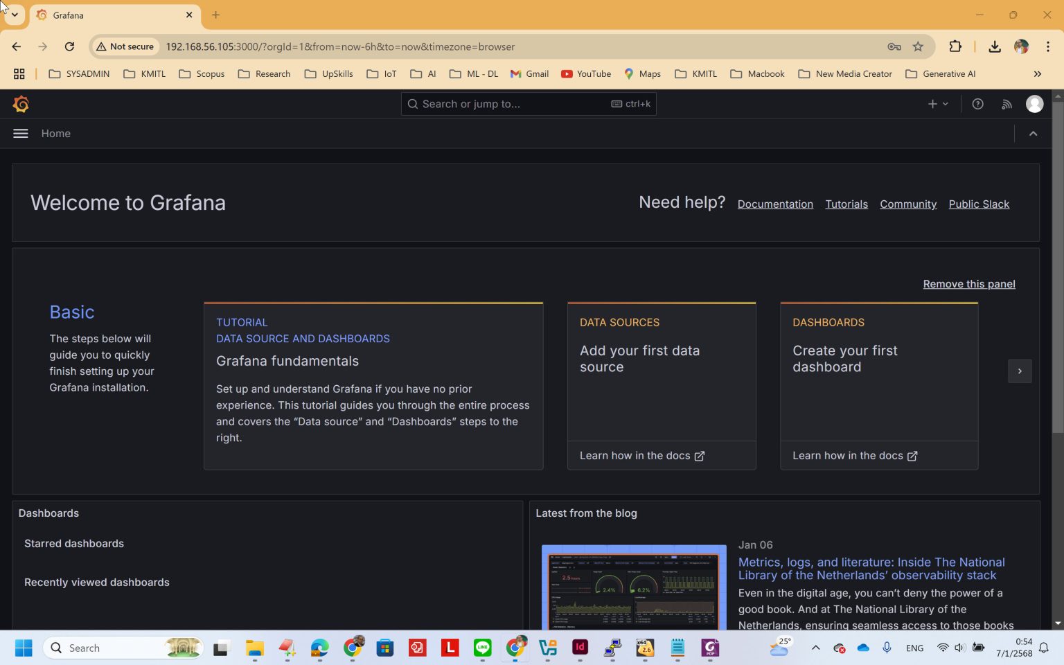 การจัดการ Dashboard ด้วย Grafana บน Ubuntu – SYSADMIN KNOWLEDGE