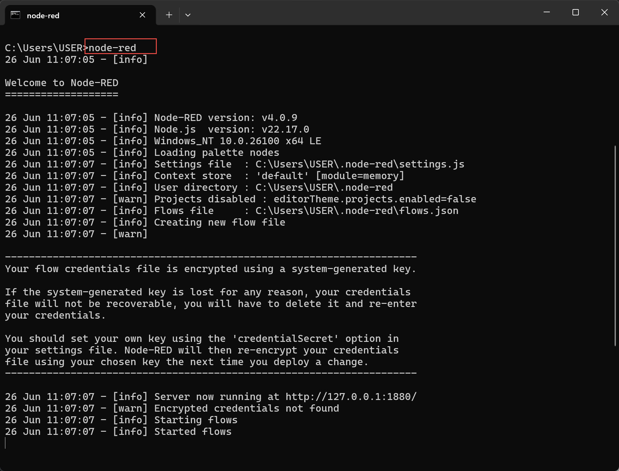 การติดตั้ง Node-RED บน Windows 11 เพื่อเริ่มต้นพัฒนา IoT และระบบอัตโนมัติ – SYSADMIN KNOWLEDGE